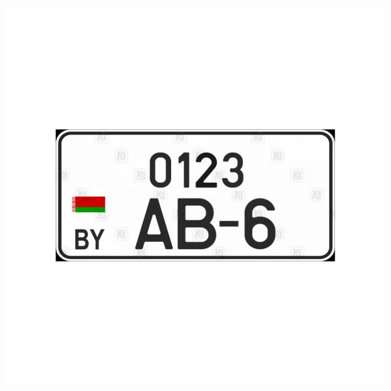 American car number Belarus. KievSign - foreign number plates in 10 min ...