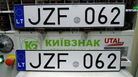 Car number plates of Lithuania. KievSign - foreign number plates in 10 ...